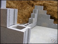 Cedar Ridge Farm: Dry stack concrete block construction